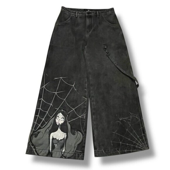 Dolls Kill | Jeans | Dolls Kill X Corpse Bride Jeans Charcoal Washed ...